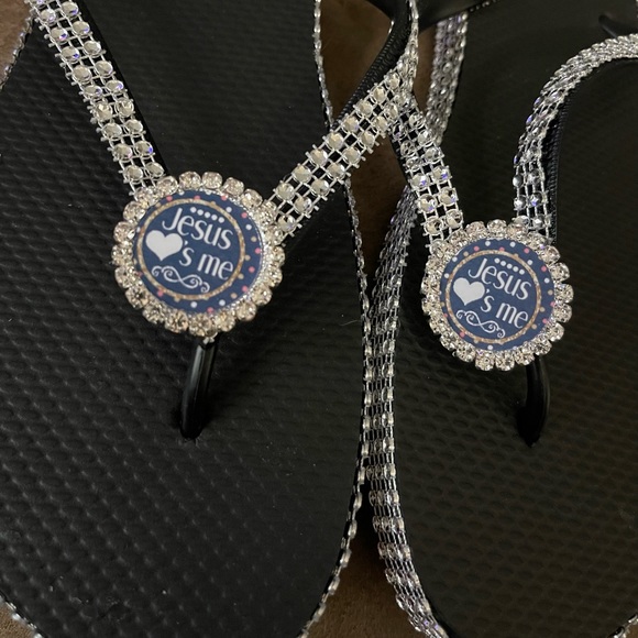 Shoes | Jesus Loves Me Flip Flops | Poshmark